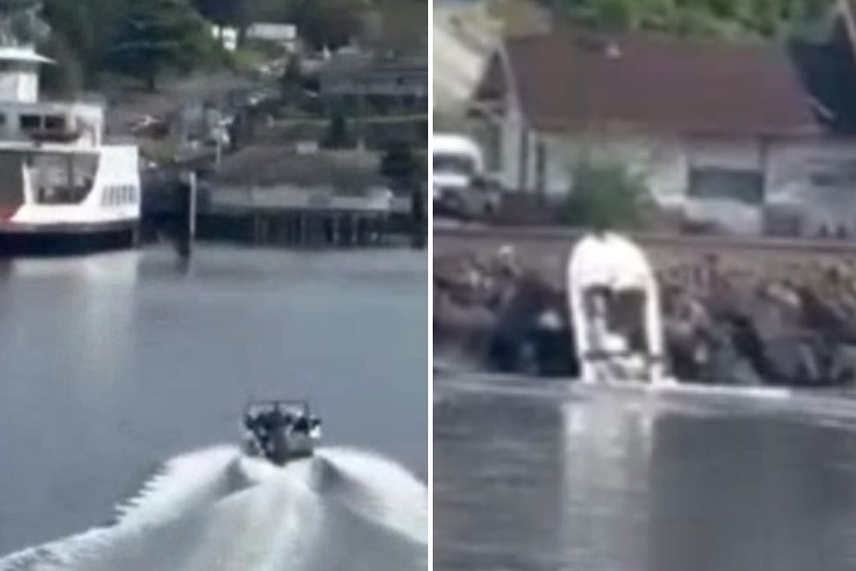 'Drunk' man almost hits two ferries after passing out behind wheel