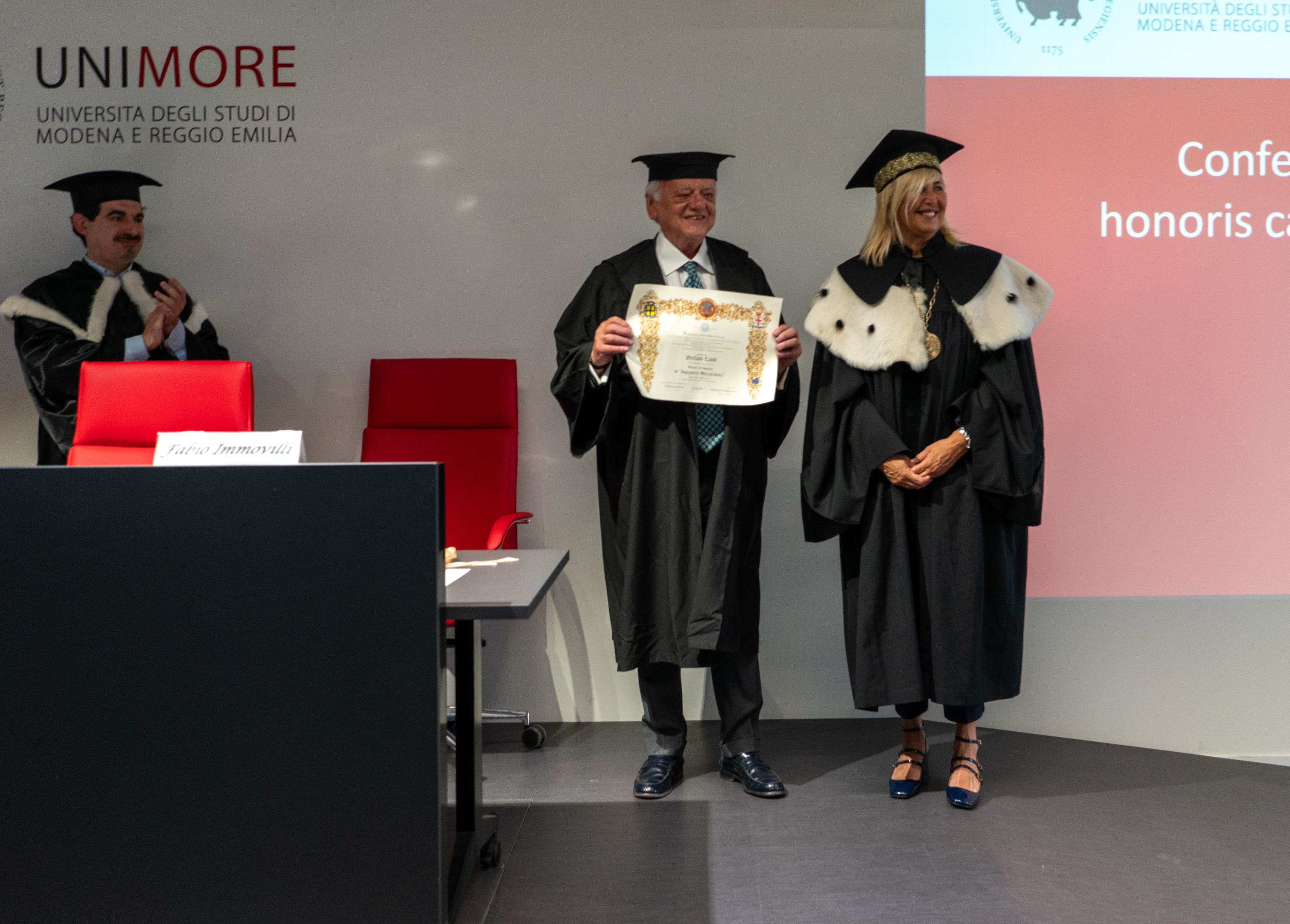 Unimore, a Stefano Landi laurea honoris causa in ingegneria meccatronica