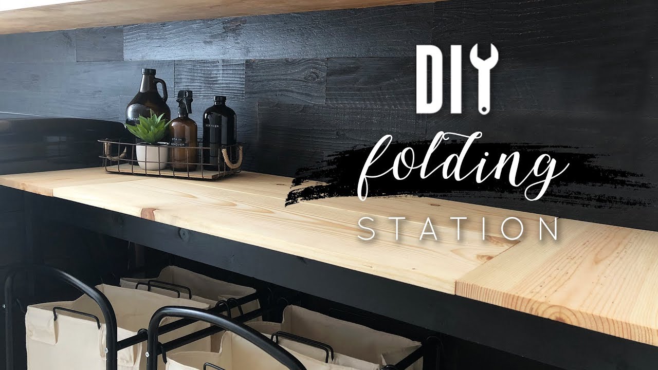 Building a DIY folding station for the laundry room