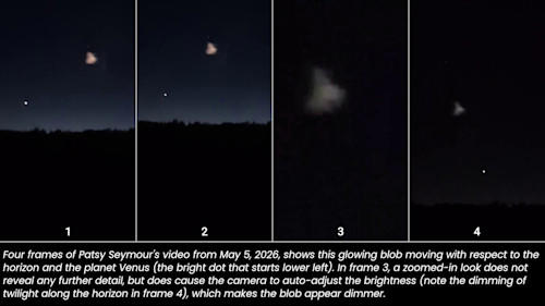 Odd glowing blob spotted floating over central BC Tuesday night