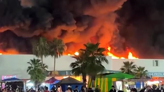 Five people killed in fire at Mexican fairground concert