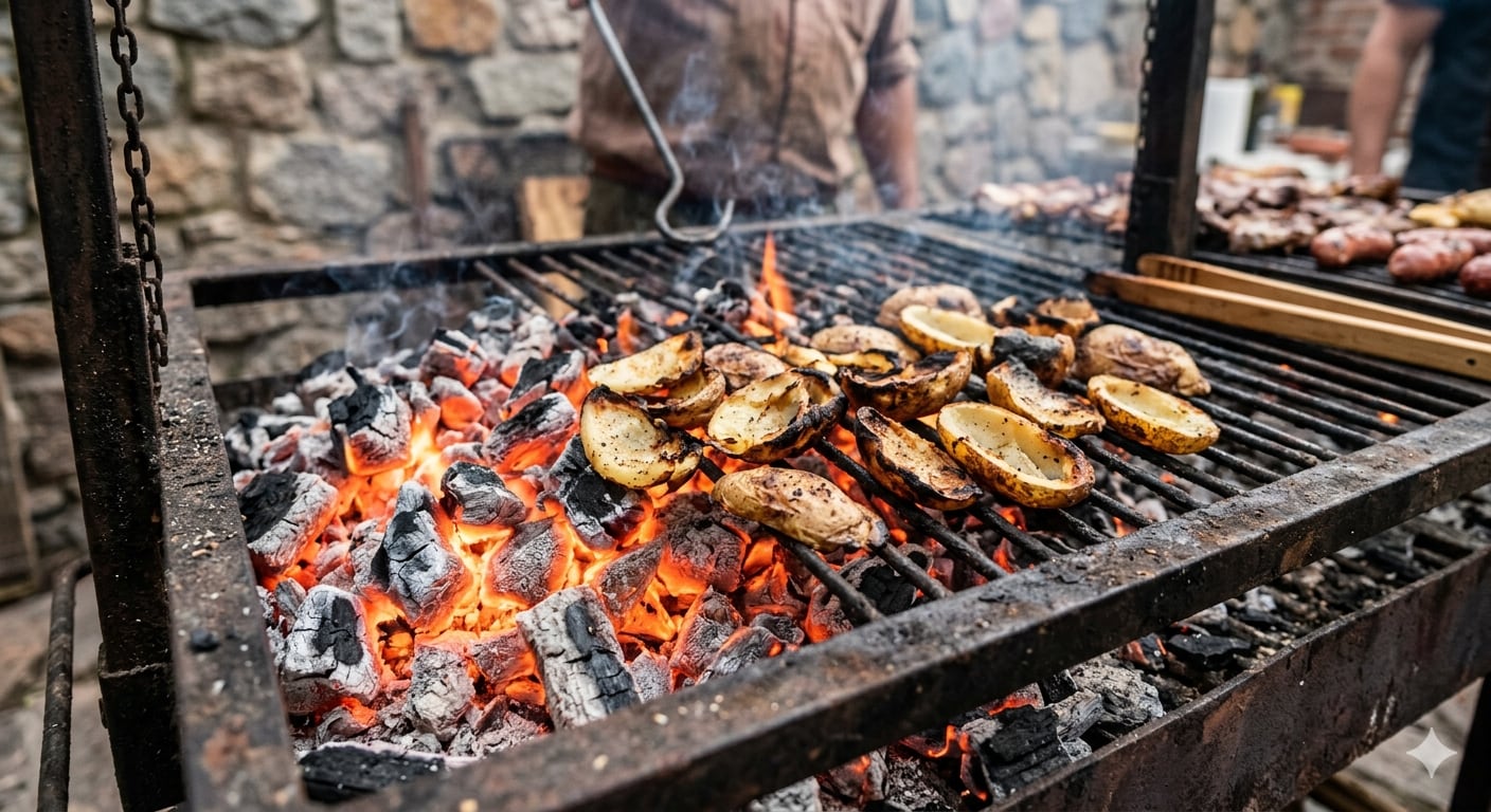 Tirar cáscaras de papa en las brasas del asado: por qué recomiendan ...