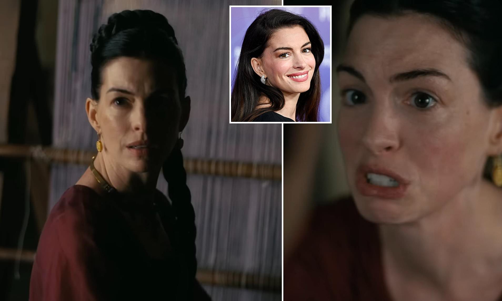 Anne Hathaway, 43, shocks fans with 'frozen' face in new film The ...