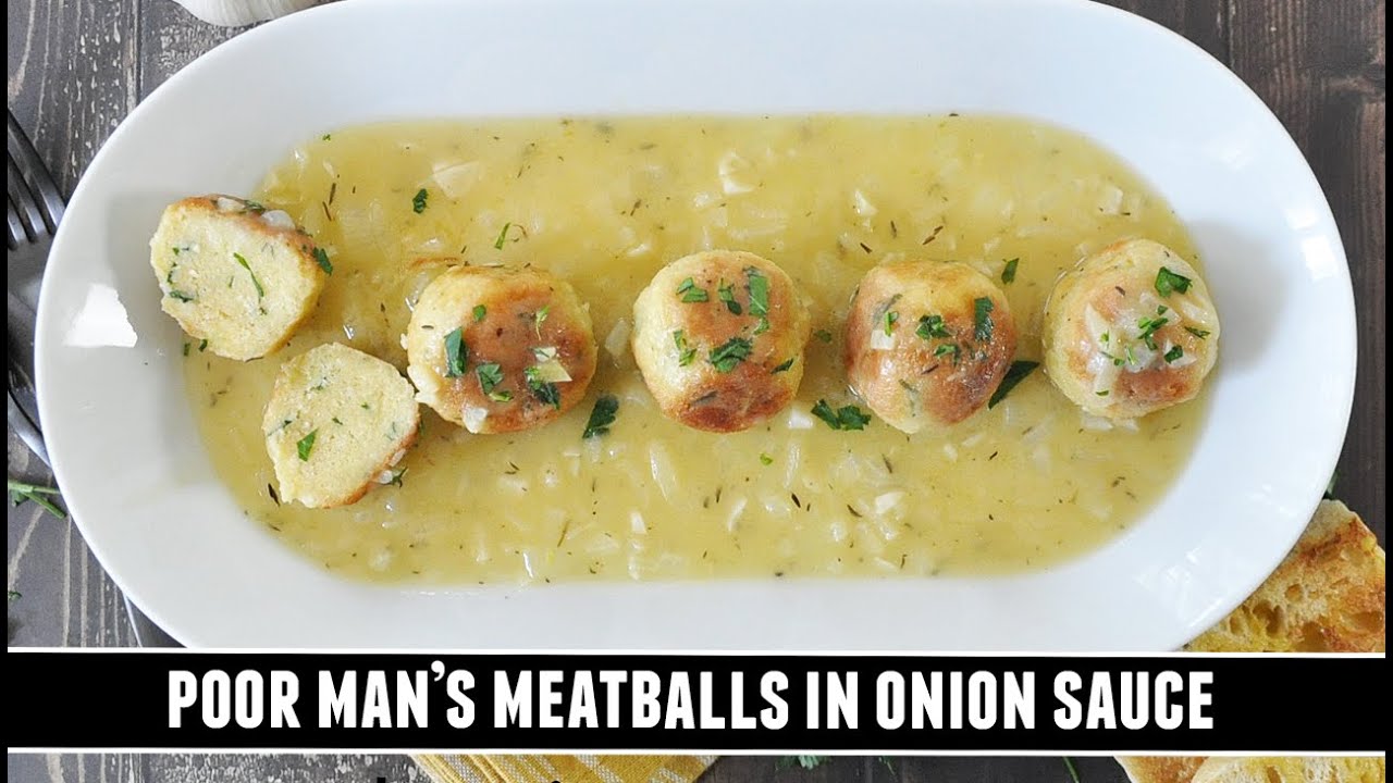 Repápalos extremeños: Spanish poor man’s meatballs in rich onion sauce