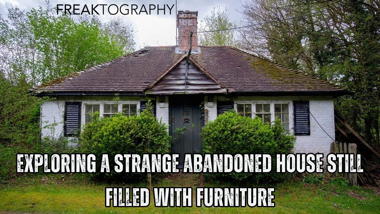 Strange abandoned house exploration: Fully furnished and left untouched
