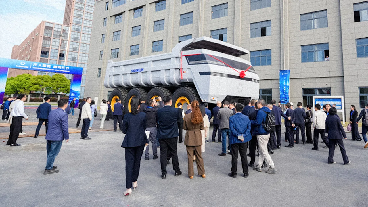 This driverless Chinese mining truck is giant, agile, and shows the ...