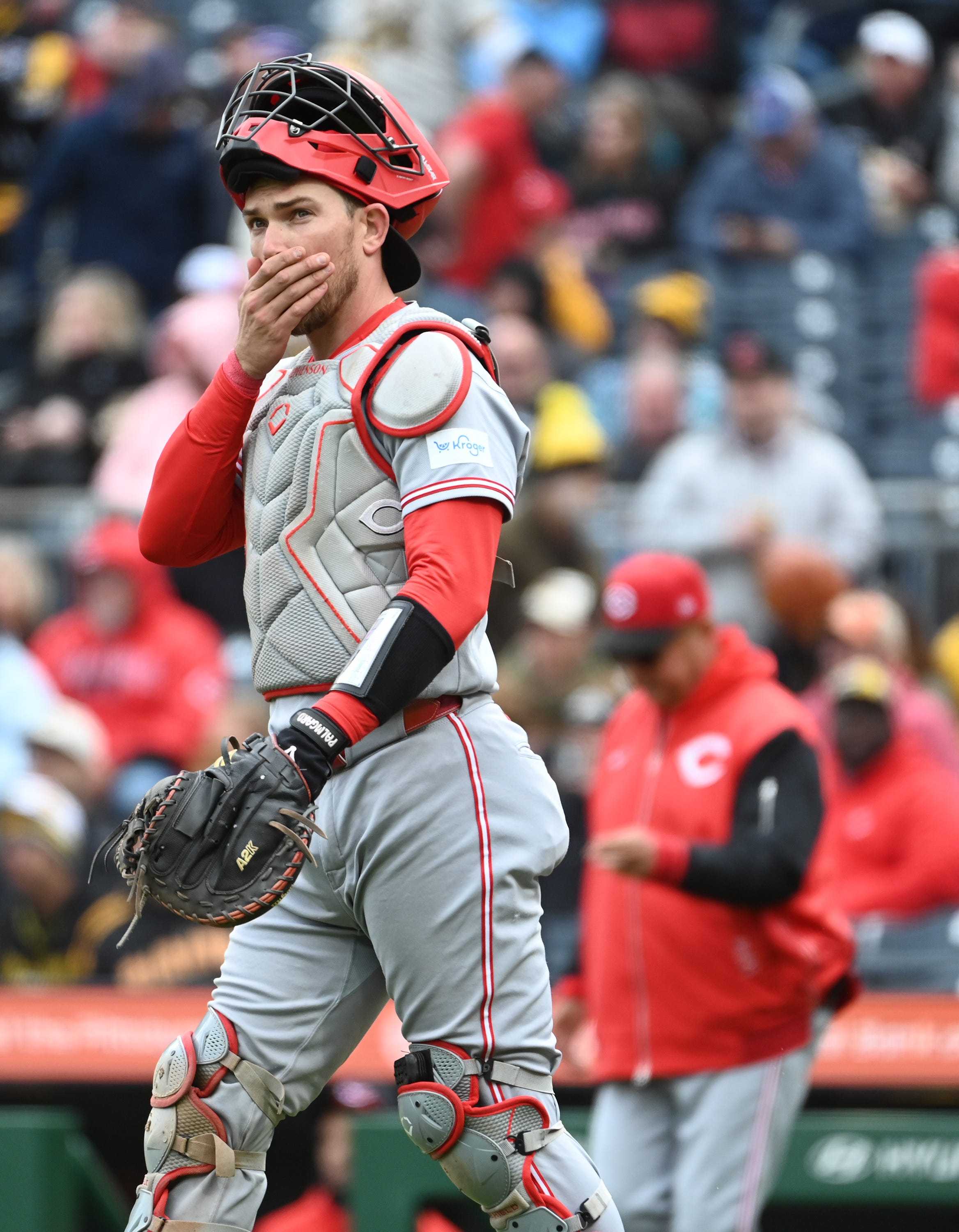 Chris Welsh: Tyler Stephenson makes Reds-Cubs 'middle-school mistake'