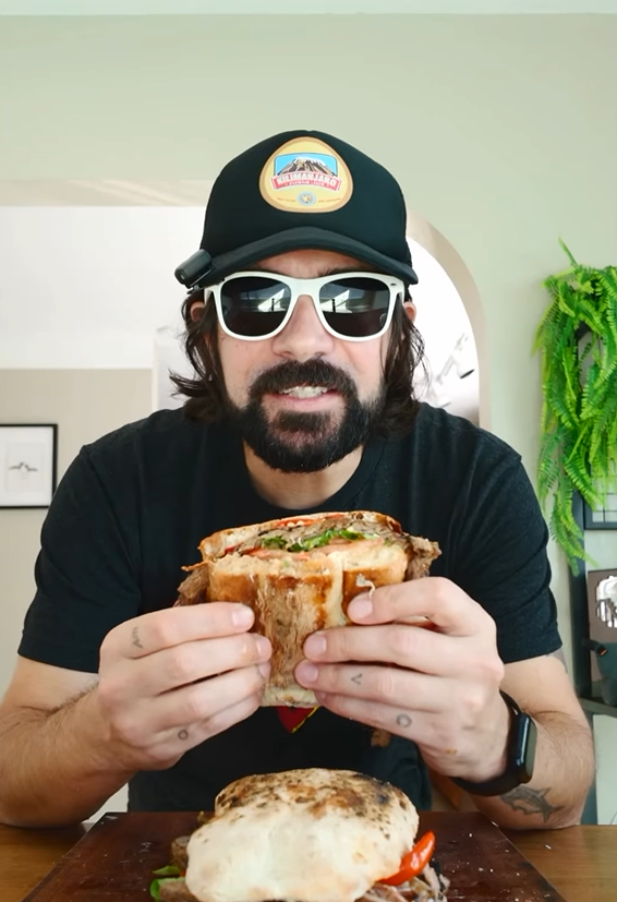 Italian steak sandwich recipe with homemade bread dough explained step ...