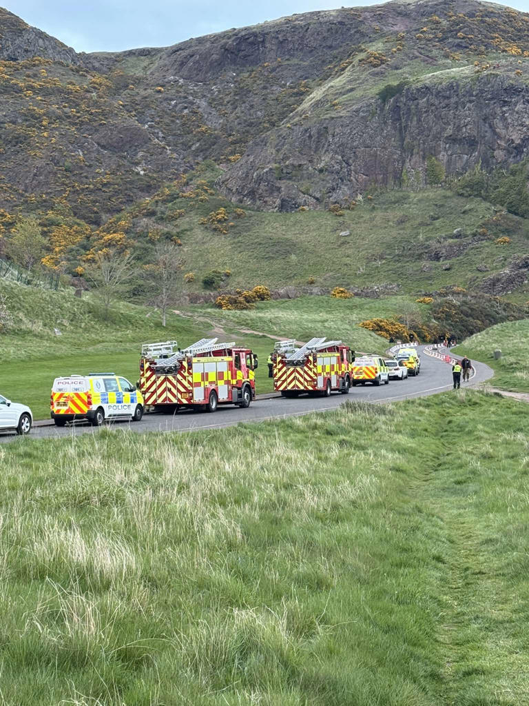 Huge emergency response to incident at Holyrood Park in Edinburgh