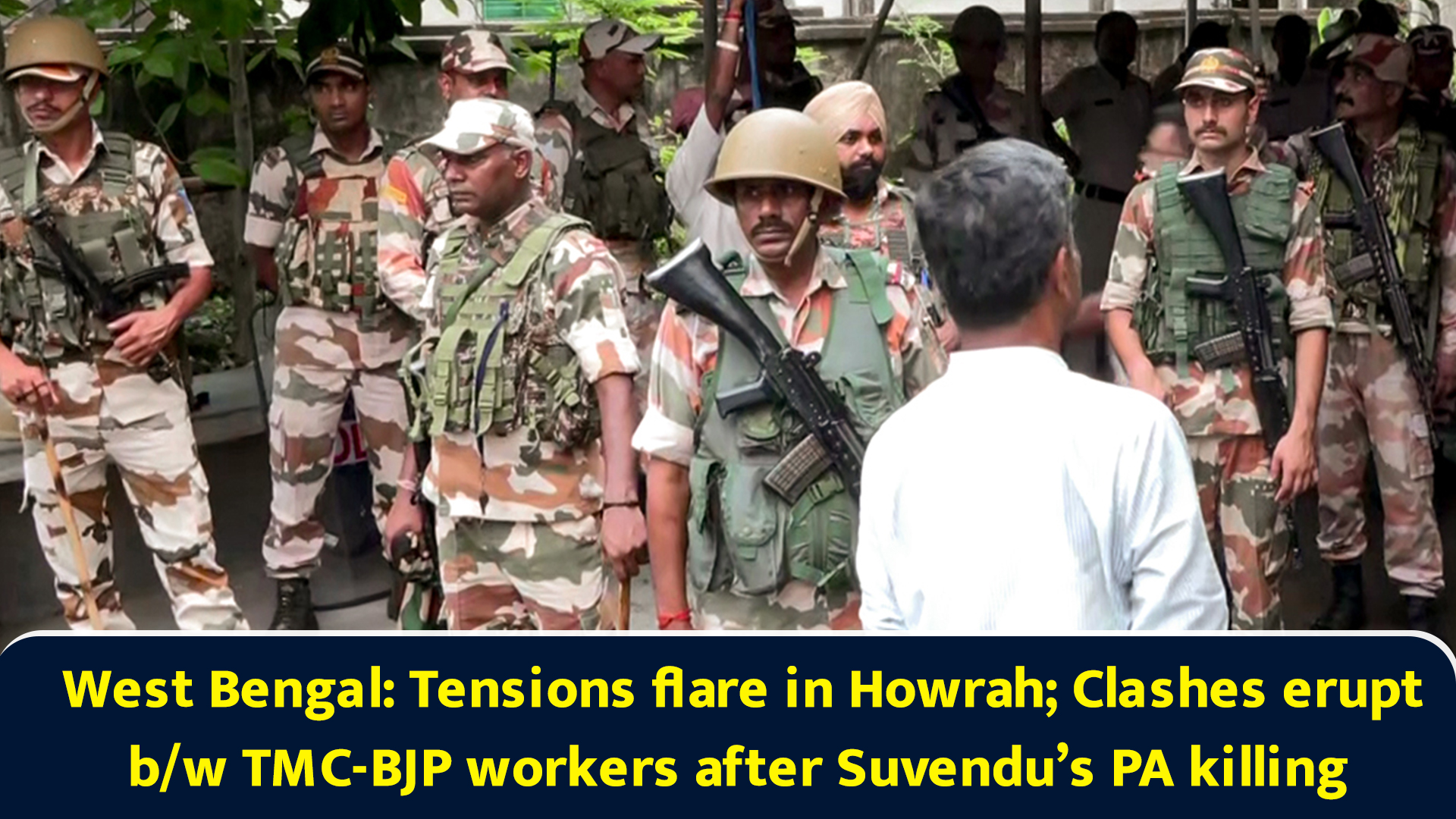 West Bengal: Tensions flare in Howrah; Clashes erupt B/W TMC-BJP ...