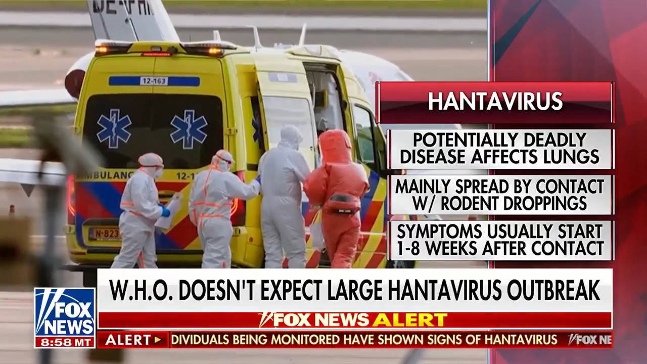 WHO doesn't expect large hantavirus outbreak