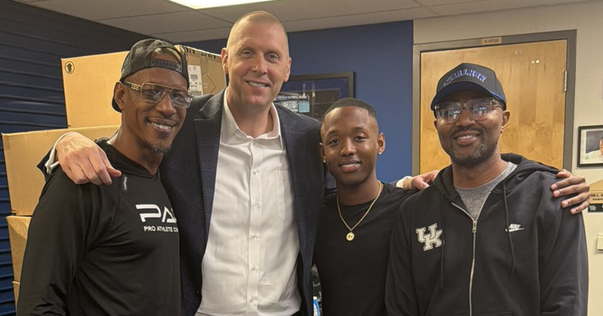 Keith Bogans dropped by the Kentucky basketball offices today