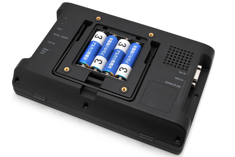 乾電池駆動の7インチモバイルモニター「plus one HDMI」がセンチュリーから