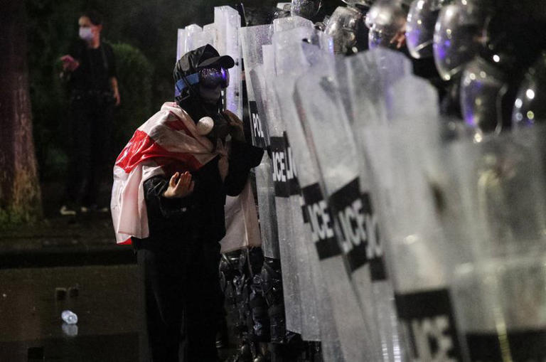Georgia hands down long sentences to election-day protest organisers