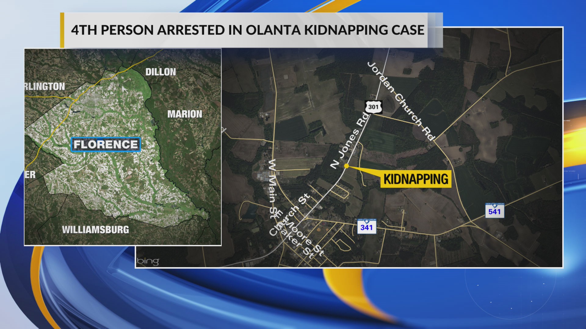 4th arrest made in connection with Olanta kidnapping, deputies confirm