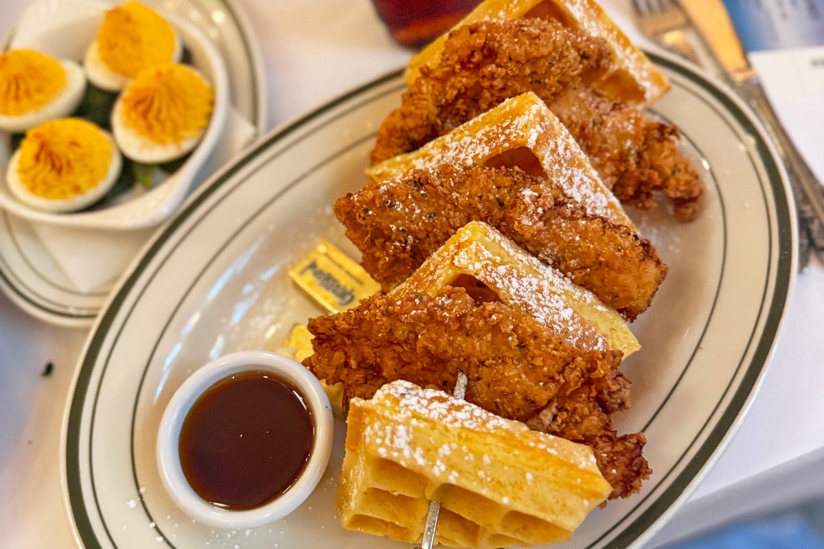 Chicken and waffles add a sweet-salty twist to Mother’s Day