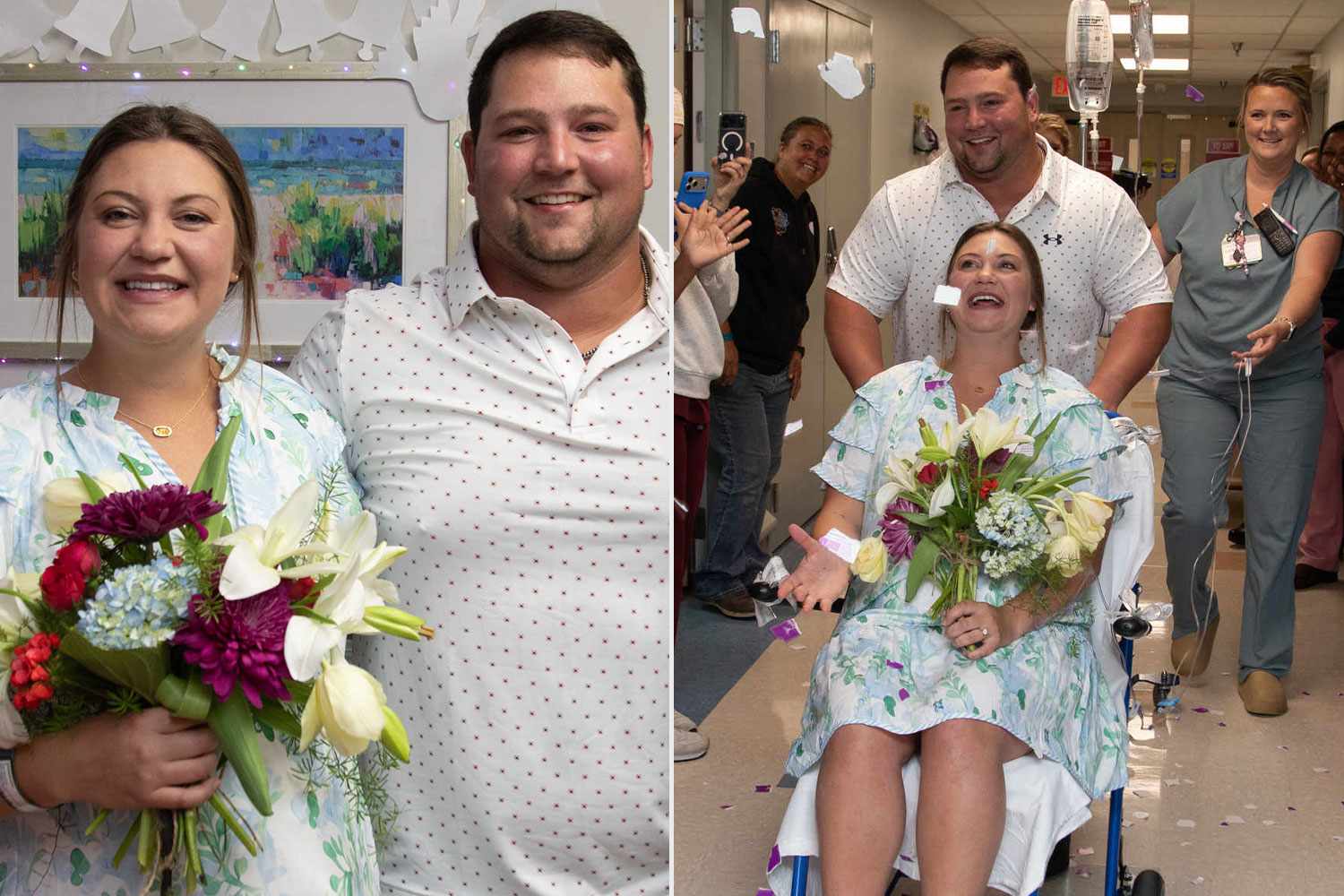 Pregnant bride has impromptu hospital wedding after being admitted with ...