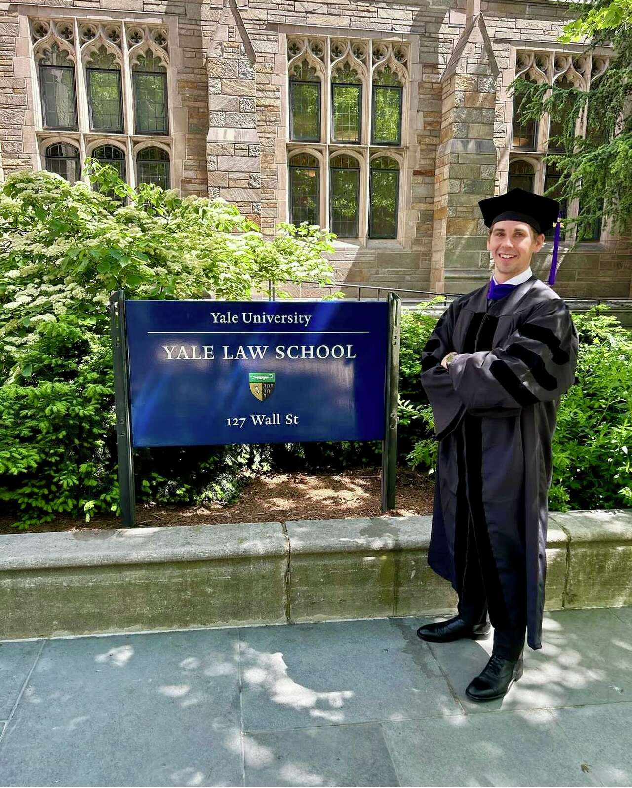 At 40, he moved his family to CT to attend Yale Law