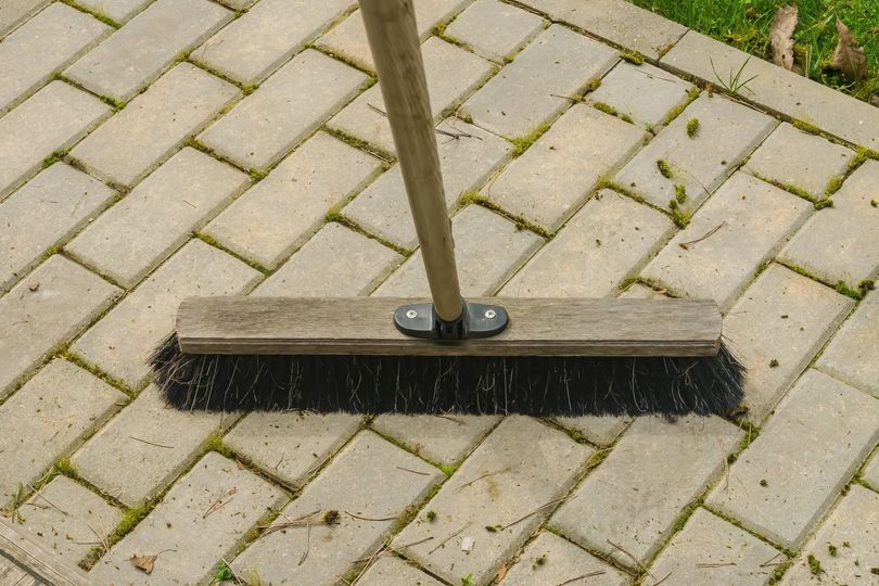Clean your patio without a power washer using two common ingredients