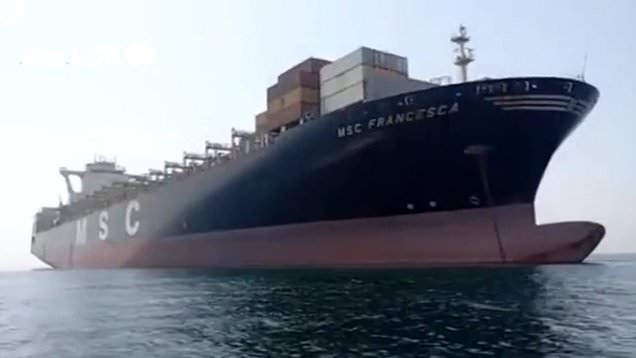 Iran releases video of seized container ship MSC Francesca