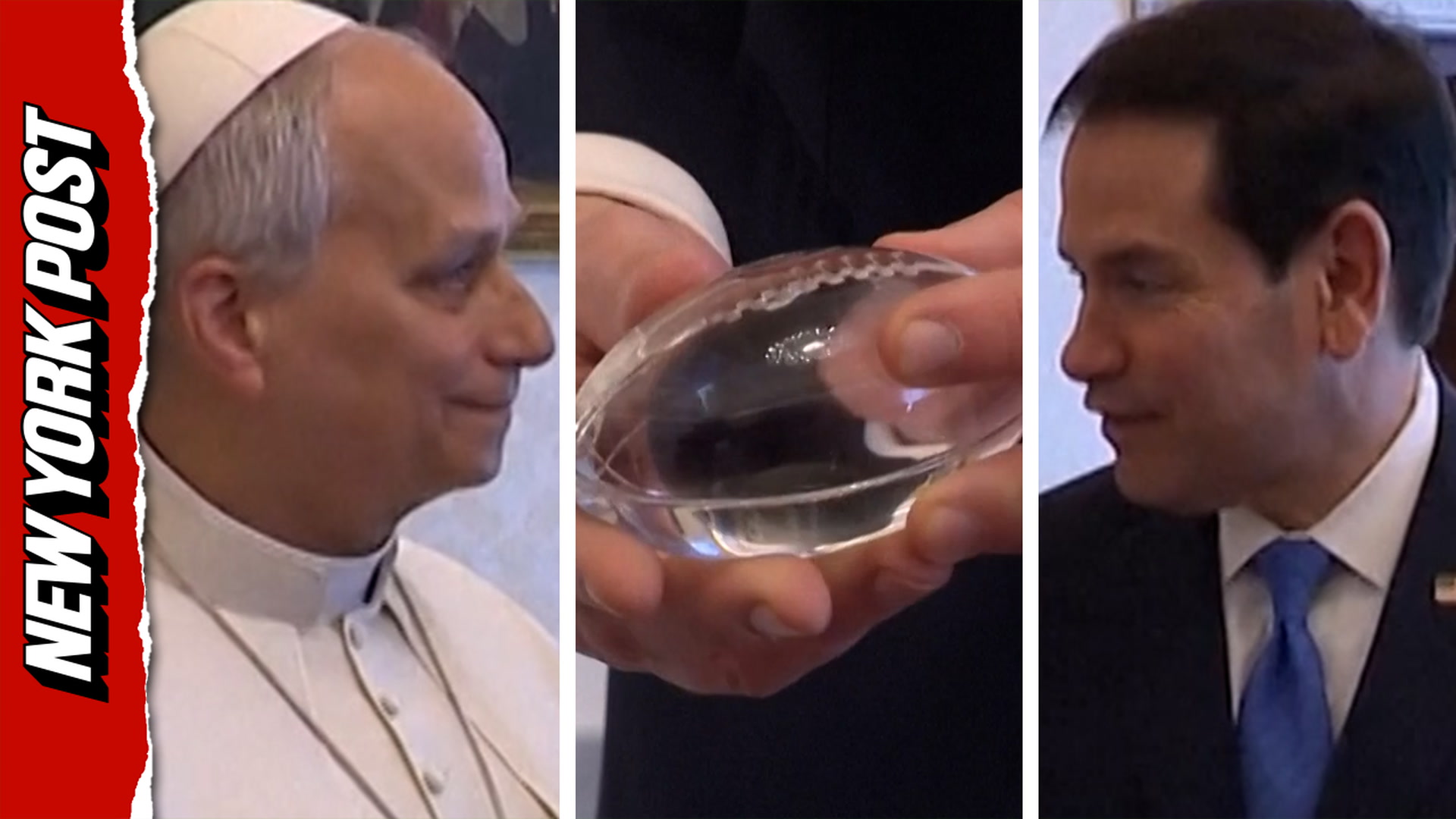 Watch pope's reaction when Rubio gifts him a crystal football