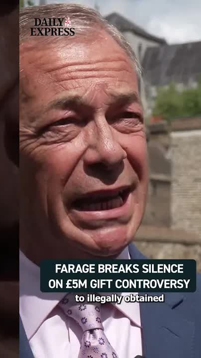 Farage: "No case to answer" over undeclared £5m gift controversy 🔴