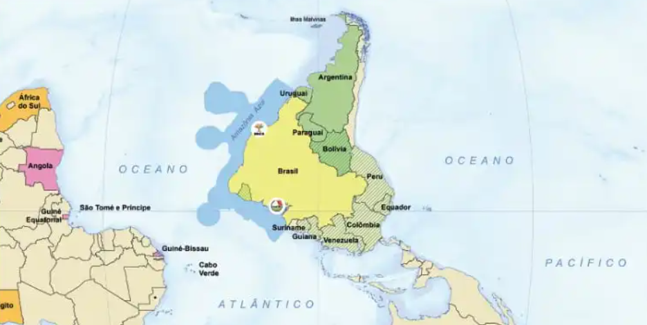 Novo mapa do IBGE coloca Brasil no centro do mundo e desafia visão ...