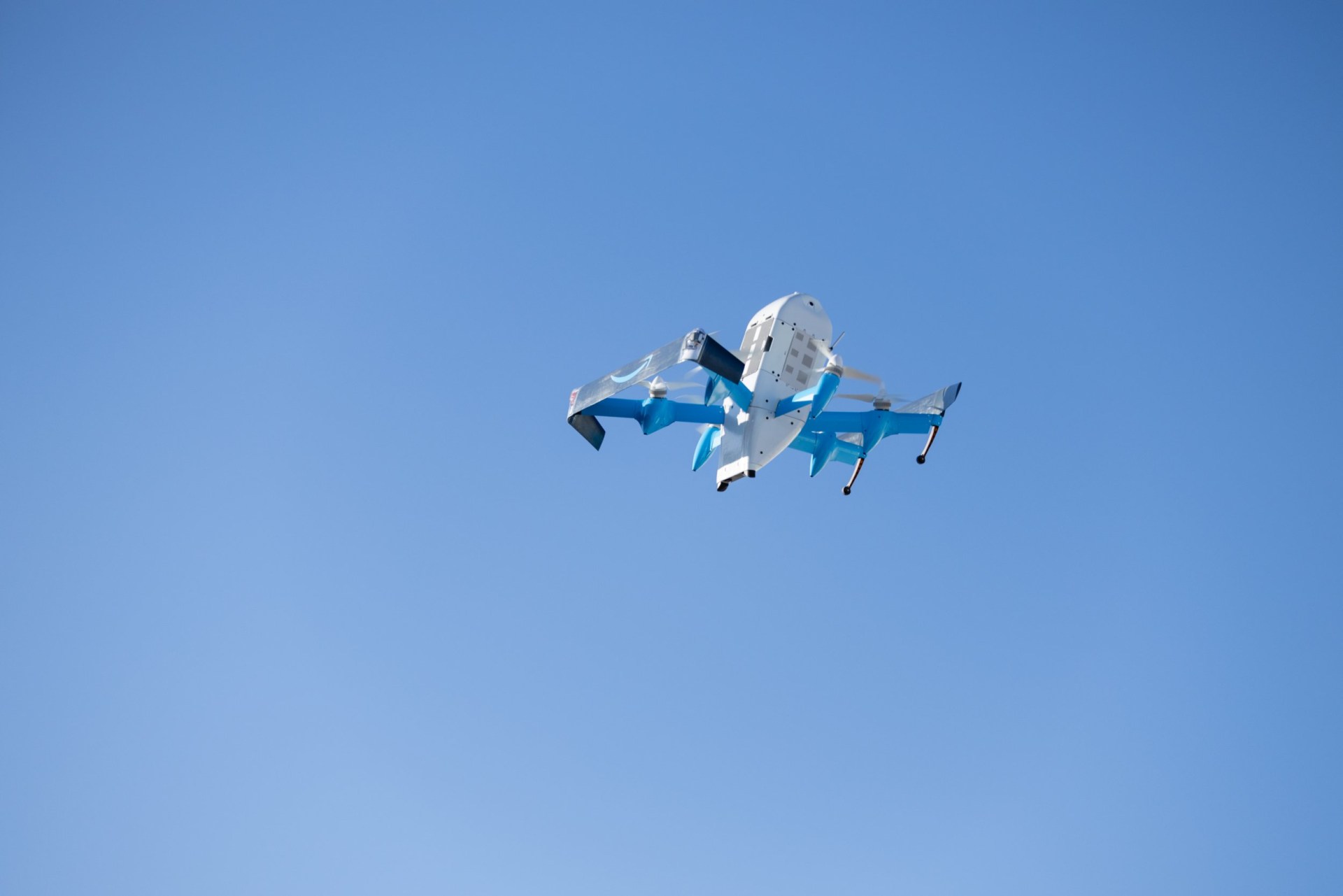 Amazon drone delivers first UK parcels with packages arriving in under ...