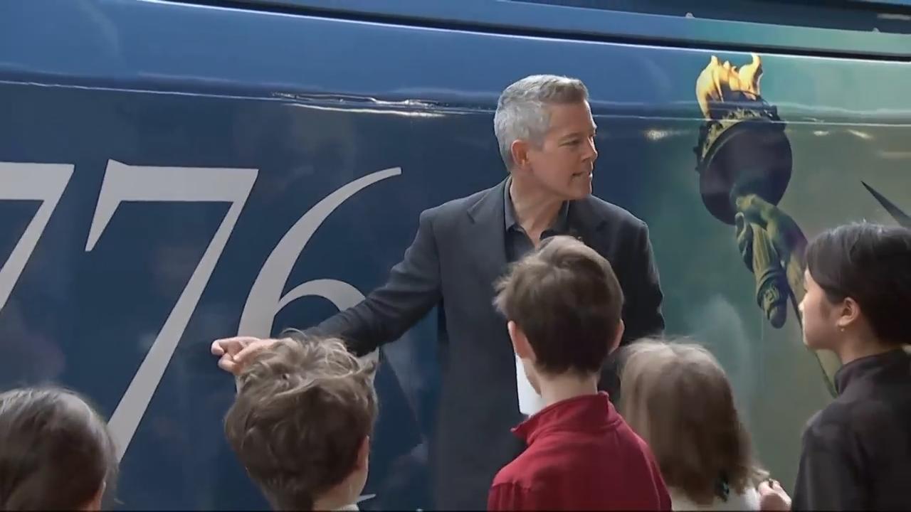 Transportation Secretary Sean Duffy attends unveiling of Amtrak's new ...