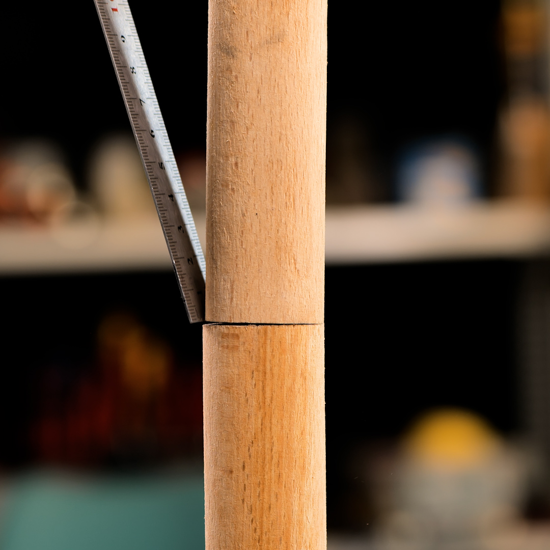 Seamless rod connections using wooden dowels🛠️