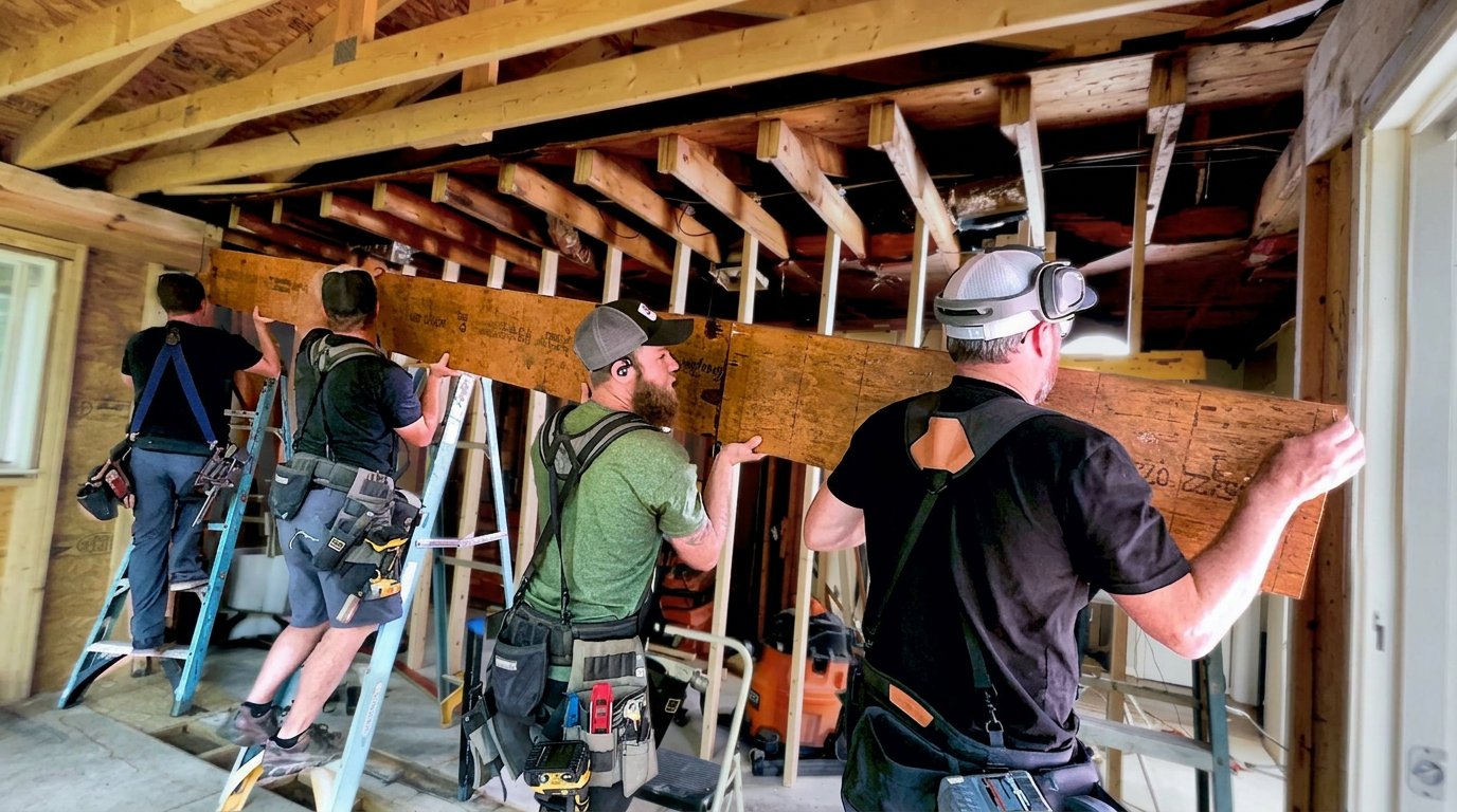 Removing a load-bearing wall