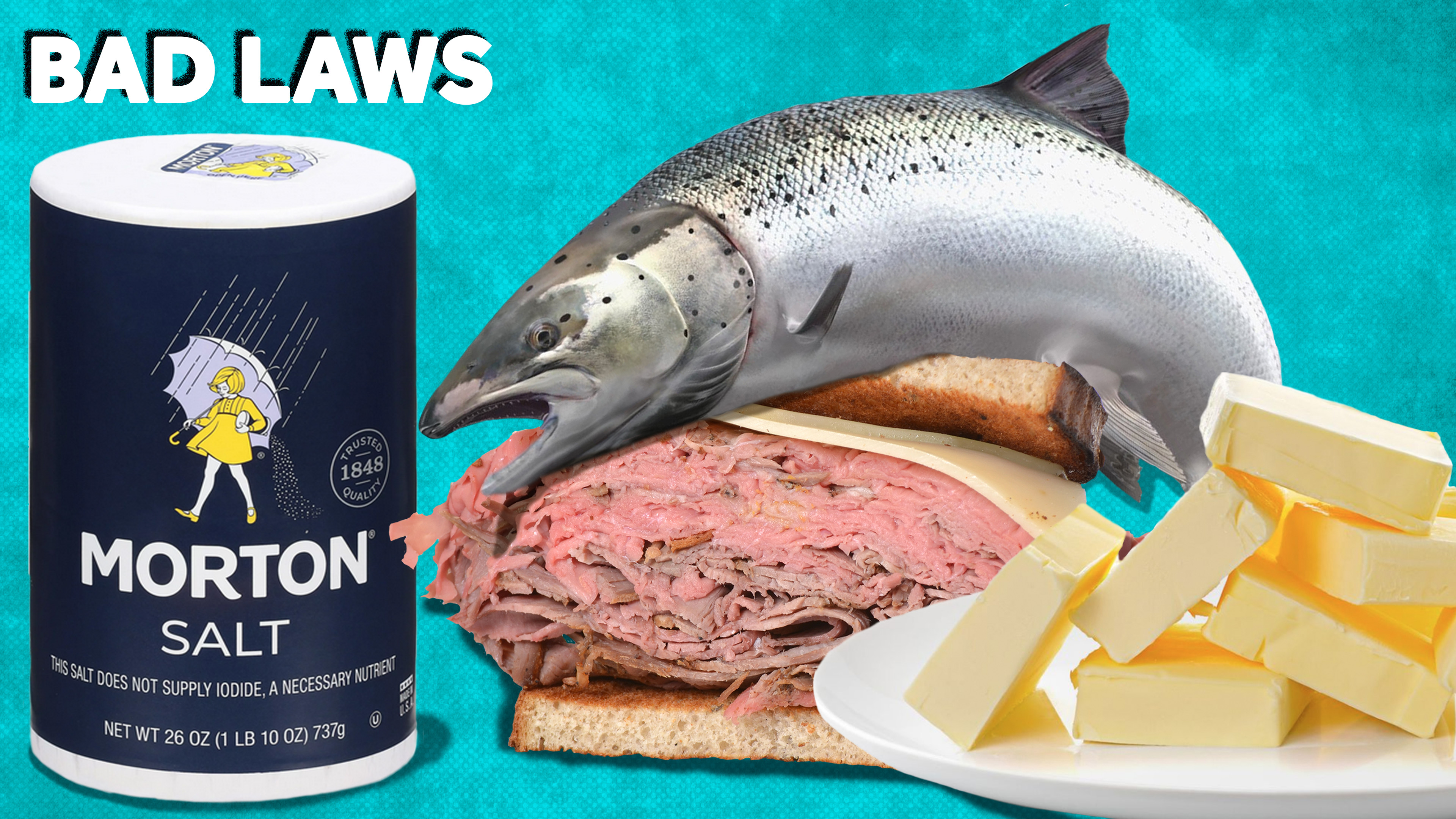 Unusual food regulations across 13 states in the United States