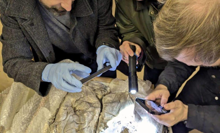 The rarest dye in the ancient world was found wrapped around two Roman ...