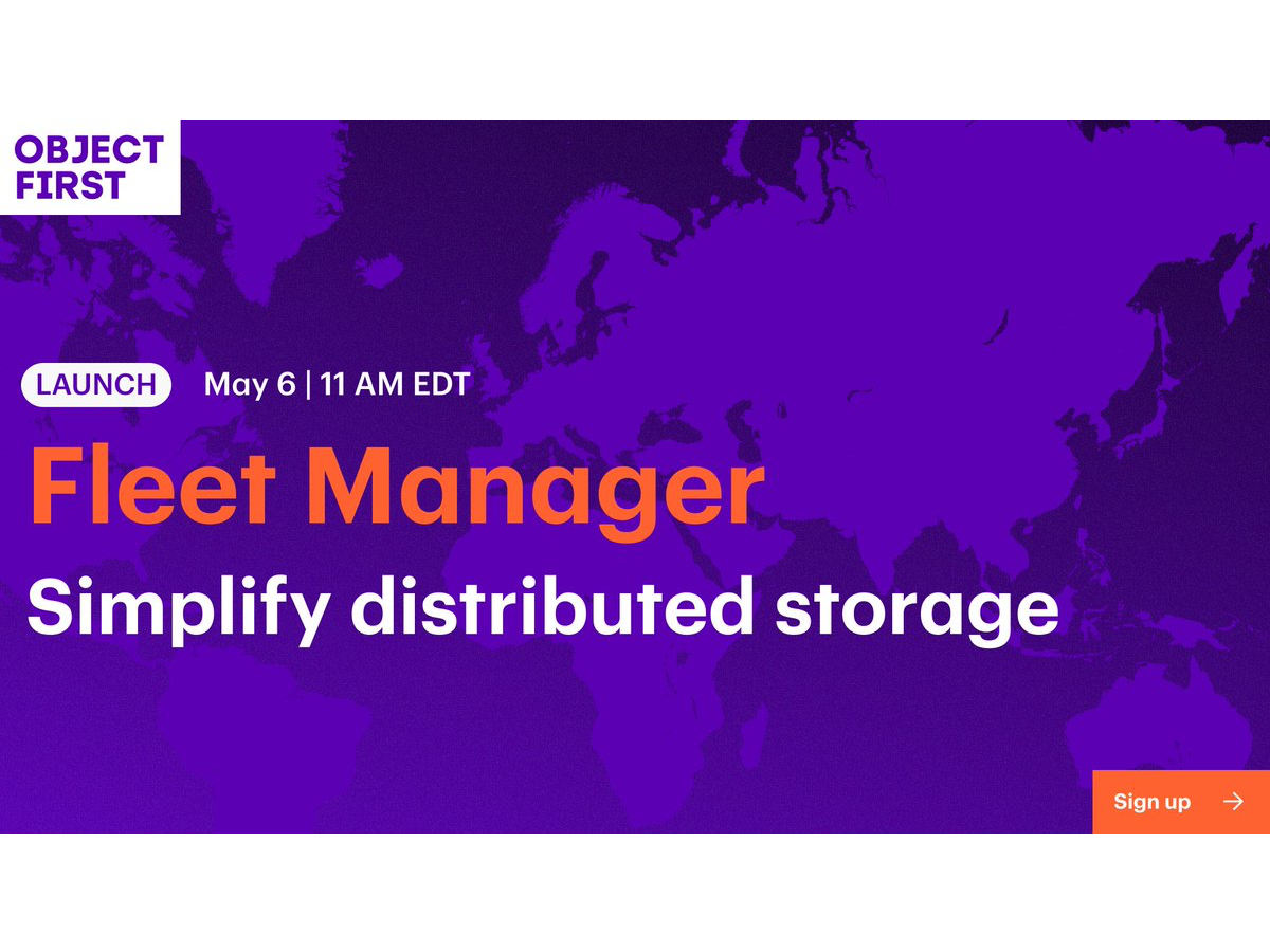 Ya está disponible Object First Fleet Manager