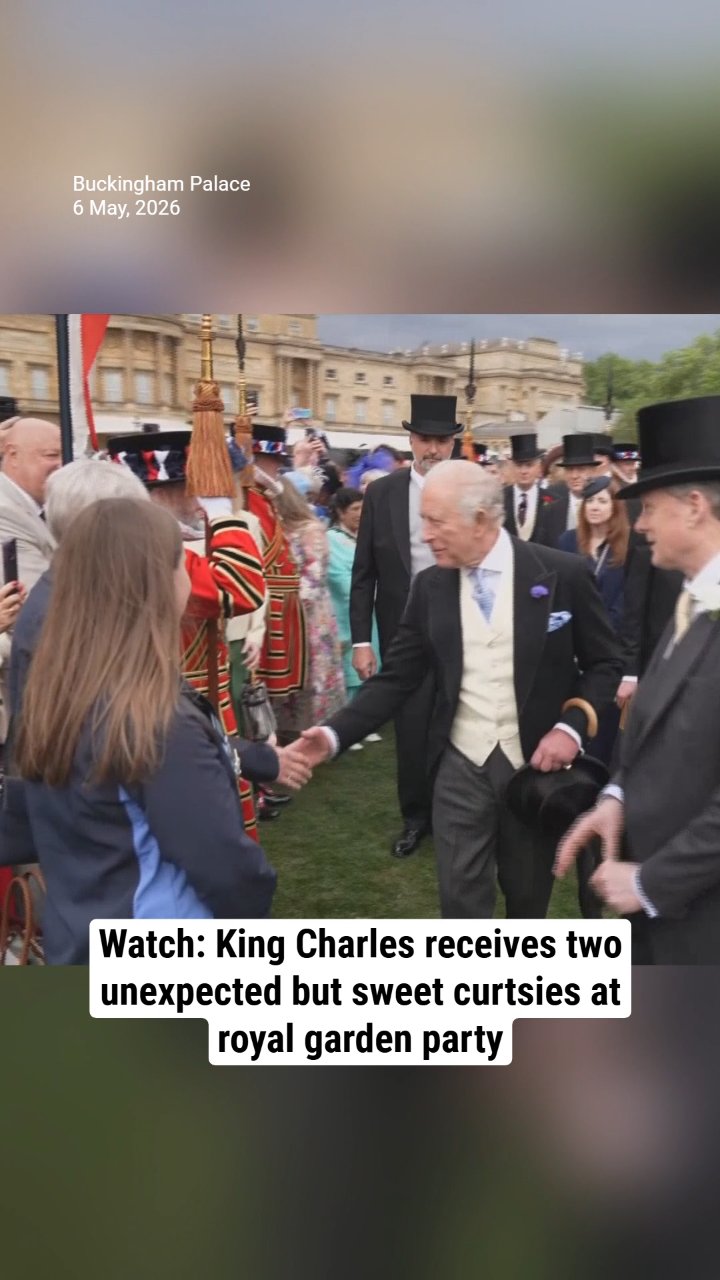 Watch: King Charles receives two unexpected but sweet curtsies at royal ...