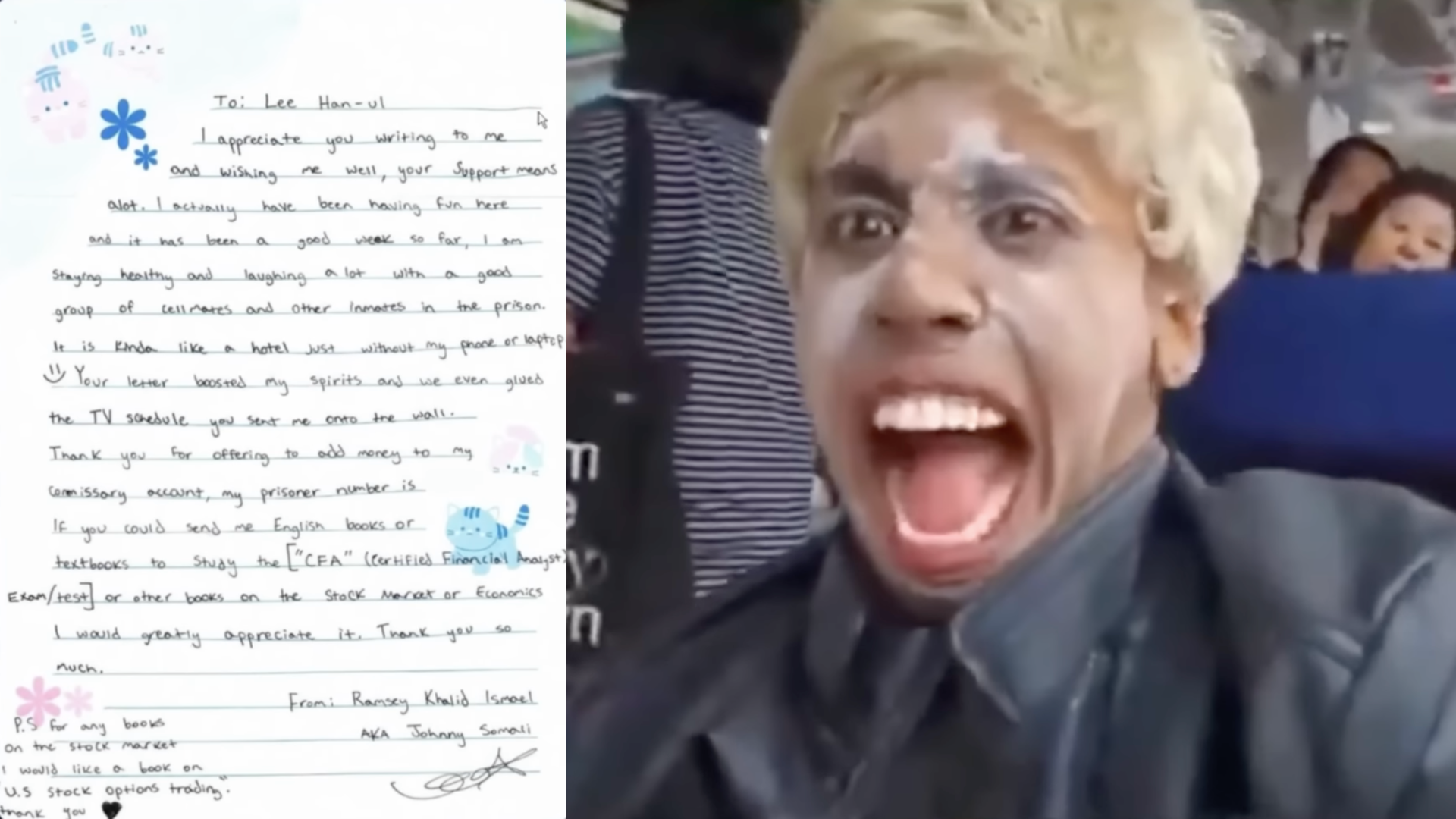 Published letter shows: Somali asks for donations to train as a ...