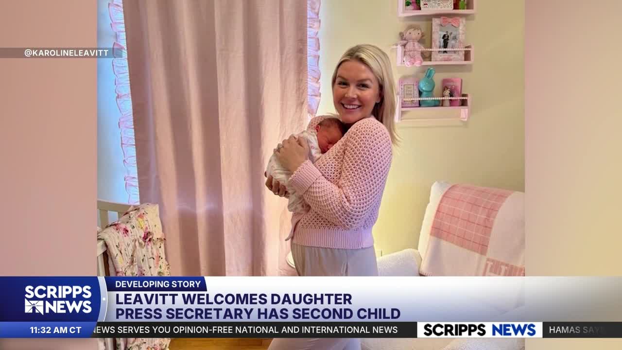 White House press secretary Karoline Leavitt welcomes baby girl Viviana