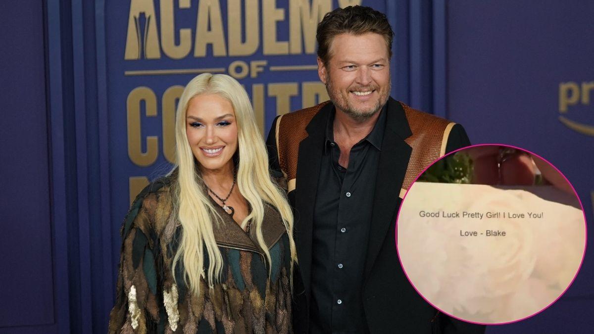 Blake Shelton showers wife Gwen Stefani with flowers ahead of her first ...