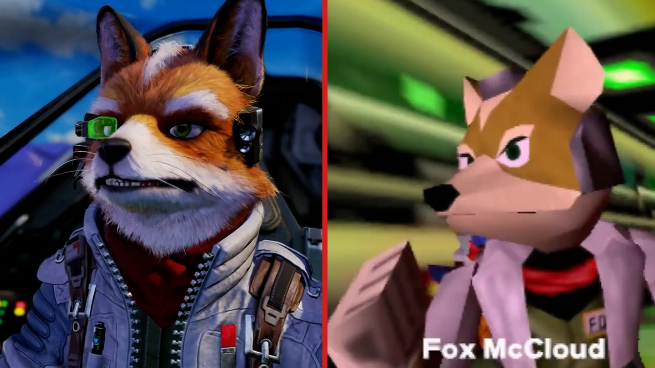 Star Fox graphics comparison: Remake vs N64 original