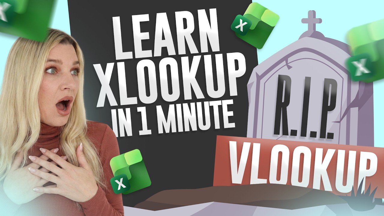 Learn XLOOKUP in 60 seconds and retire VLOOKUP for good!