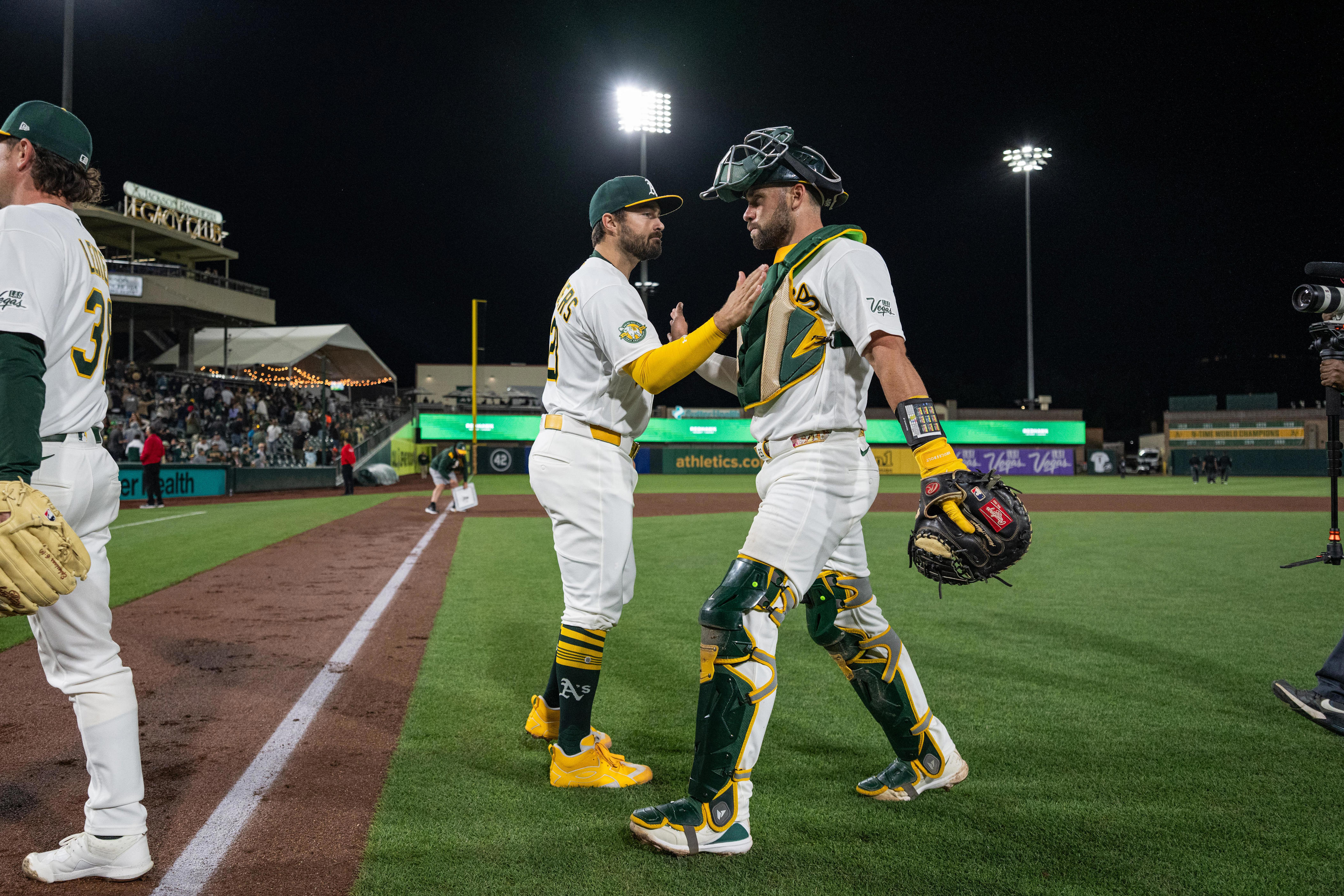 A’s roster moves: Langeliers reinstated, Wynns DFA’d
