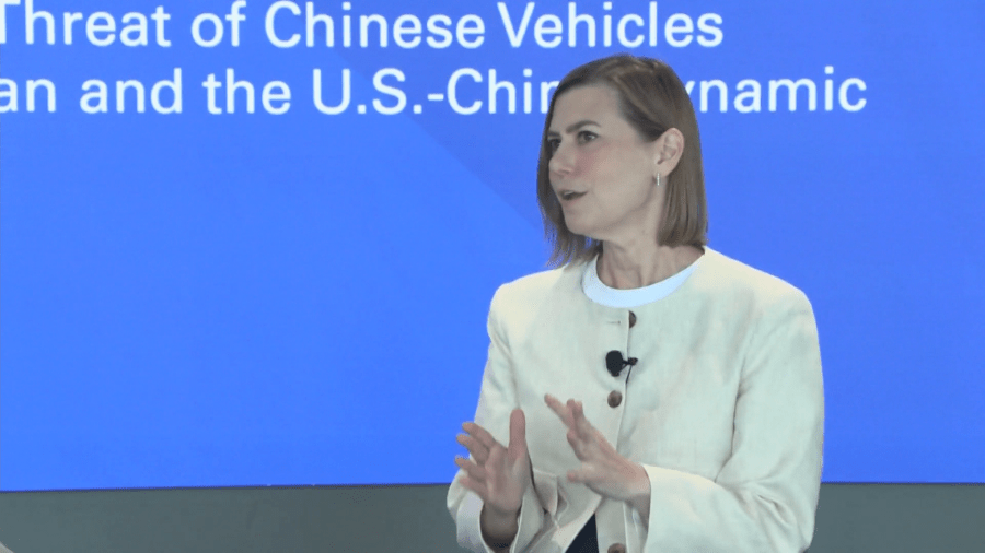 Slotkin pitches plan to ban Chinese cars, likens it to TikTok ban