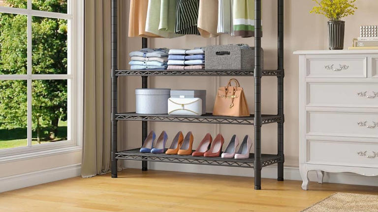 Amazon's $130 4-tier storage rack that holds 500 pounds is just $90
