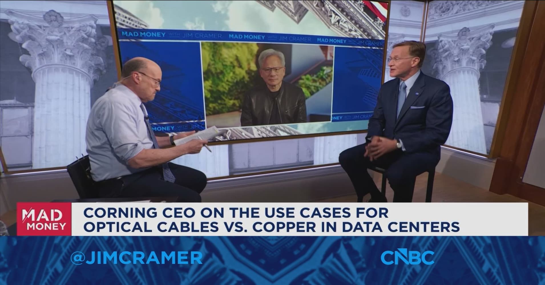 Jim Cramer sits down with the CEOs of Nvidia and Corning to talk ...