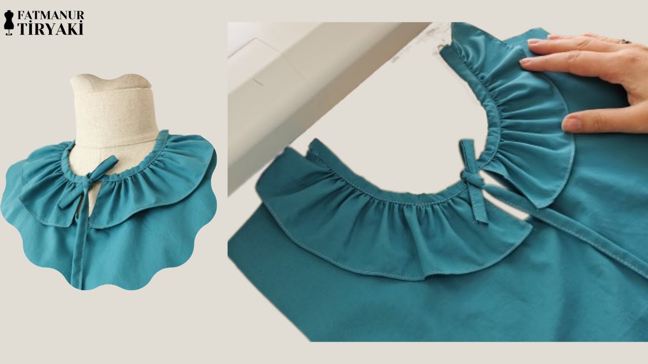 How to sew a beautiful ruffled collar faster than you think