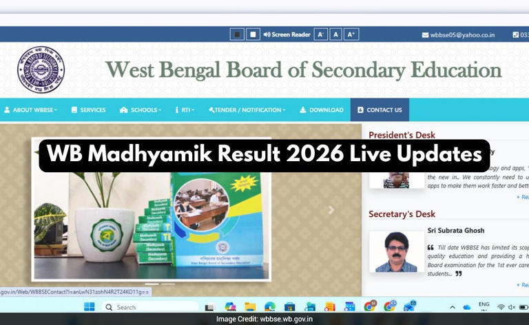 WBBSE West Bengal Madhyamik result (out) live: 86.83% students passed ...