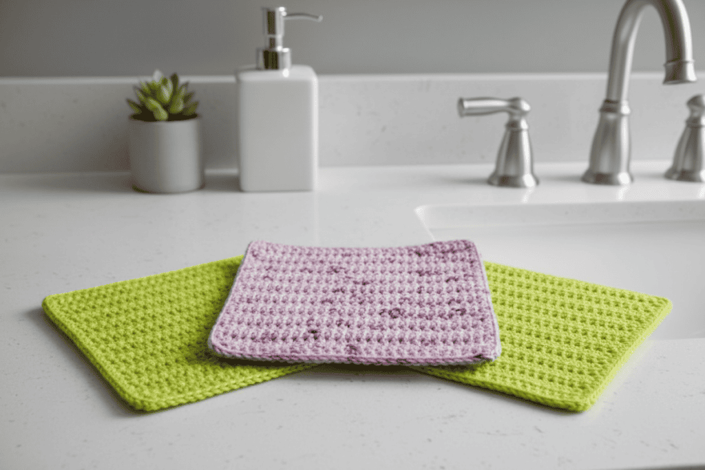 Easy washcloth crochet pattern