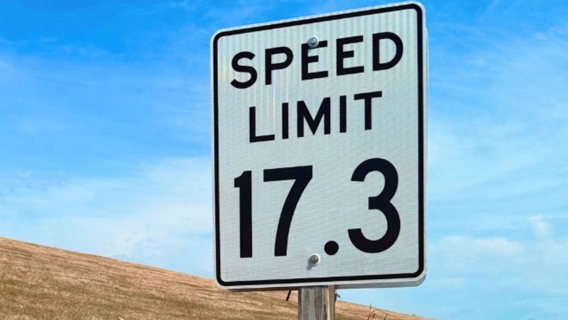 A US road just added an unusual decimal point to its speed limit. And ...