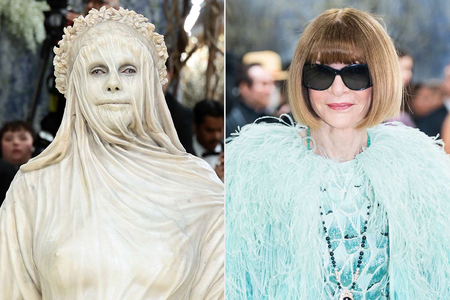 Heidi Klum turns marble at Met Gala