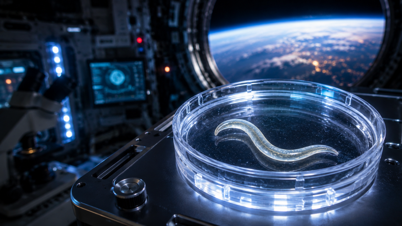 Microscopic worms may aid future space travelers